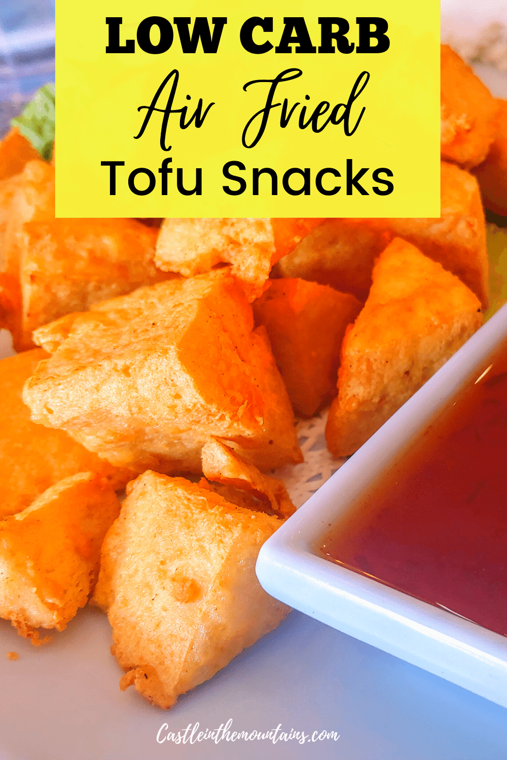 Crispy Air Fried Tofu Recipe - An Easy Low Carb Snack!